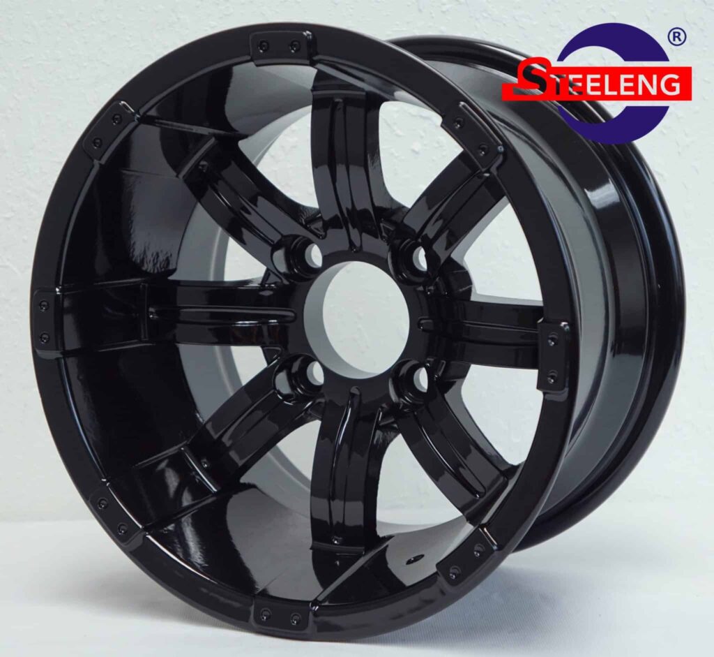 BNDL-WH1407 – SGC 14" Tempest Glossy Black Wheel - Aluminum Alloy (SET ...
