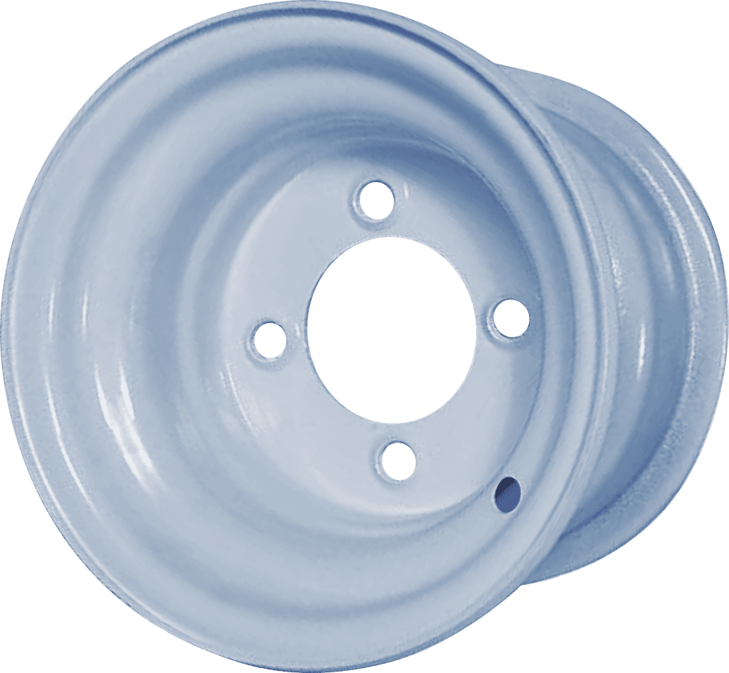 SW0802 – 8" STEEL WHEEL-8"x7" WHITE (SET OF 4) - Steeleng Golf Carts