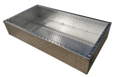 UBTX01 – SSGC Utility Box (Open Cargo) Aluminum Diamond Plate for EZGO ...