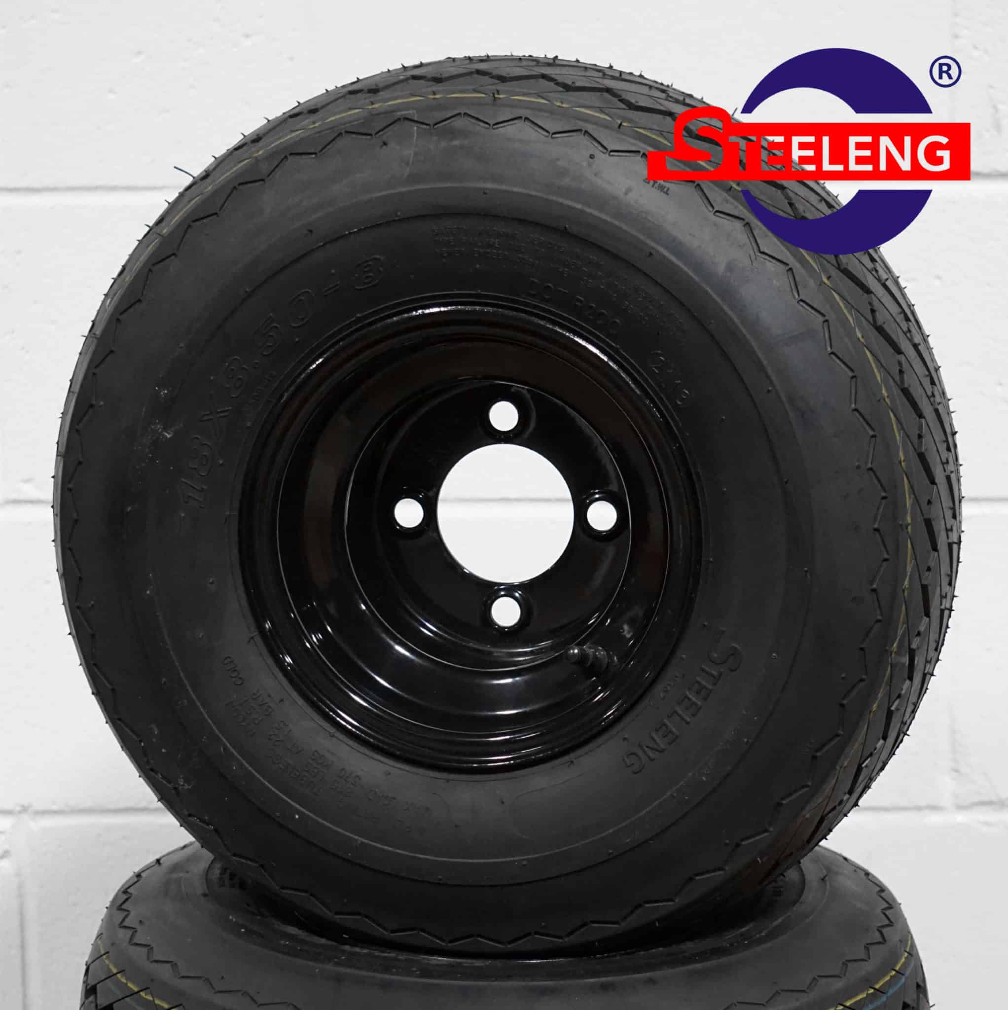 WT0801 – ASSEMBLED WHEEL/TIRES-18"x8.5"x8" BLACK STEEL WHEEL-SAWTOOTH ...