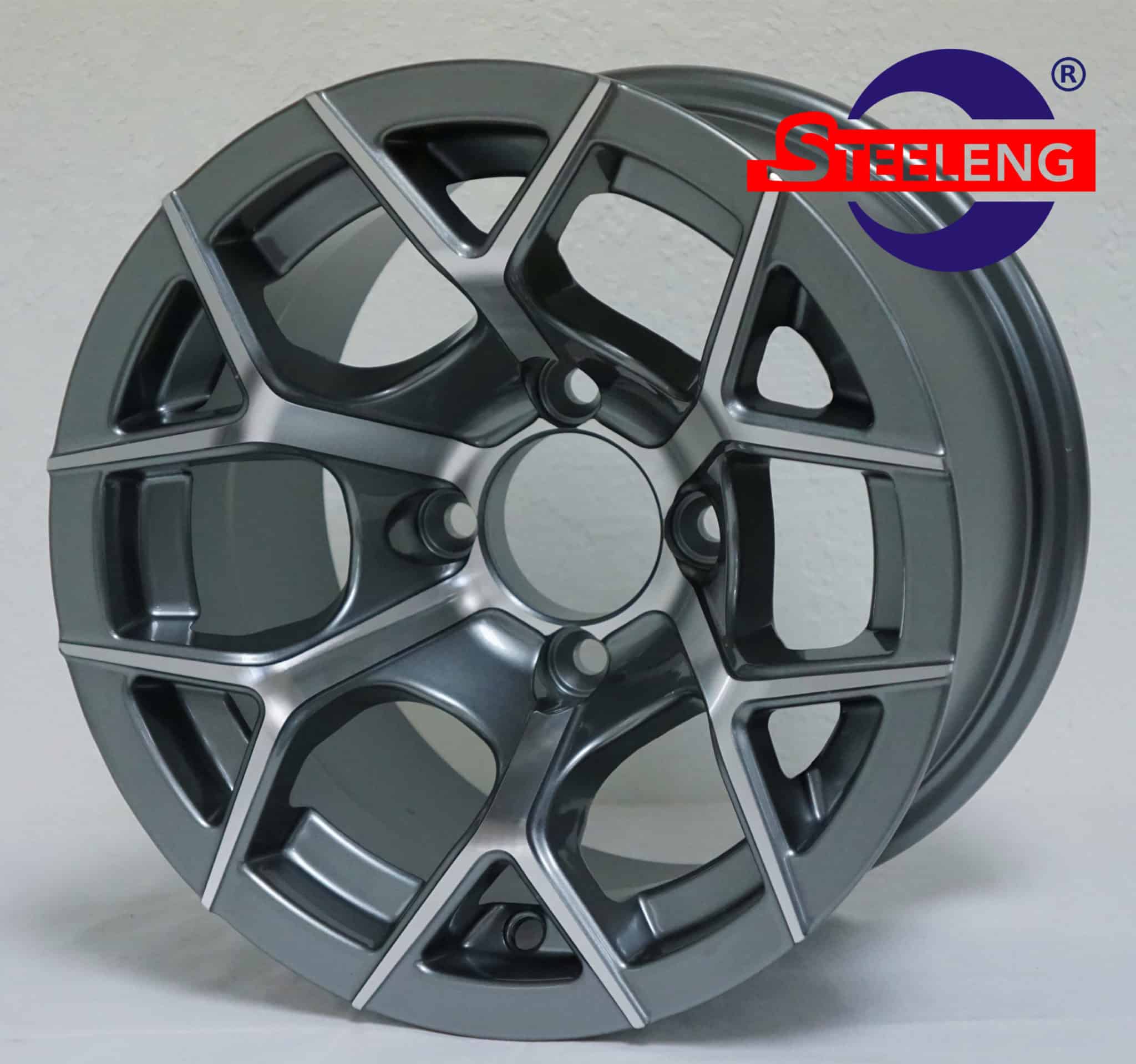 WH1229 – SGC 12" Rally Machined/Gunmetal Wheel - Aluminum Alloy ...