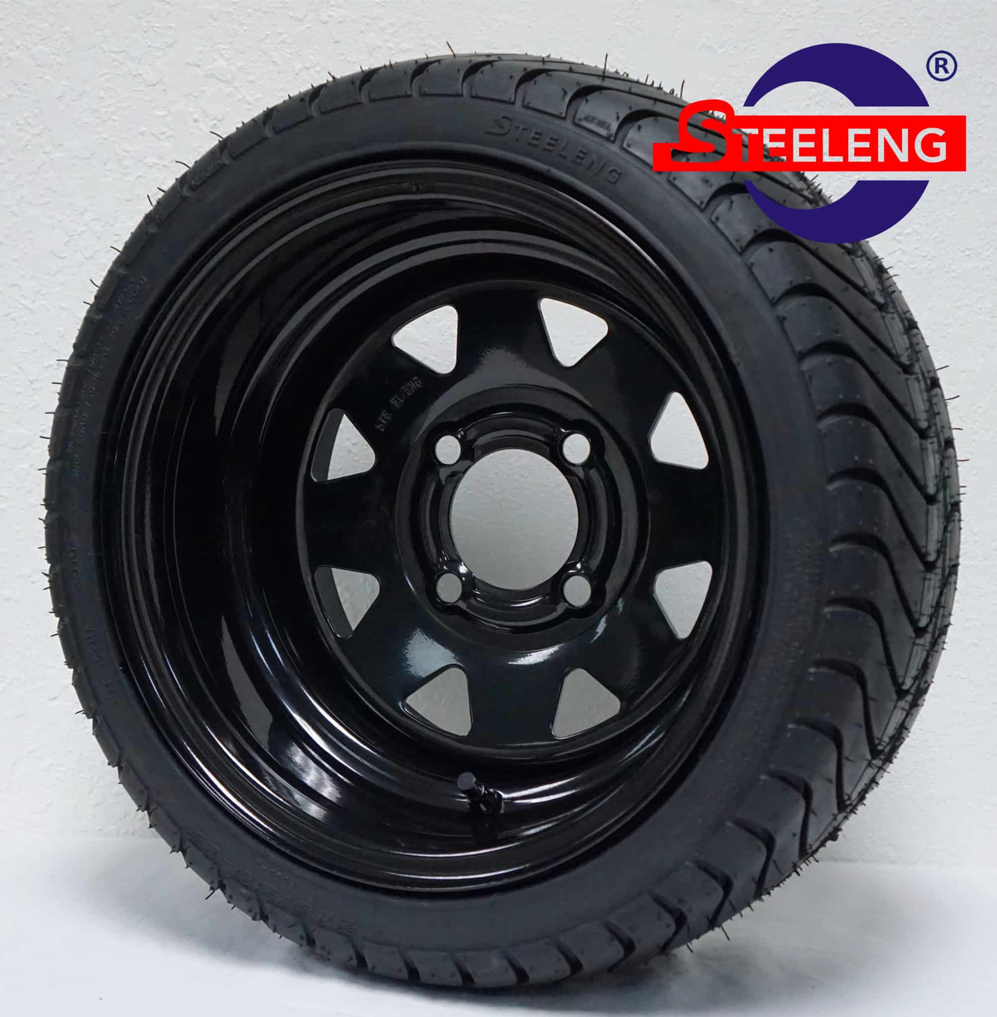 BNDL-SW1201-TR1212 – SGC 12"X7" Steel Wheel - Black - Slotted ...